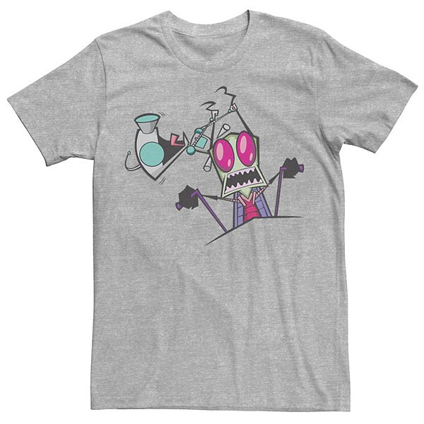 Men's Nickelodeon Invader Zim Gir Pulling Zim's Antennas Portrait ...