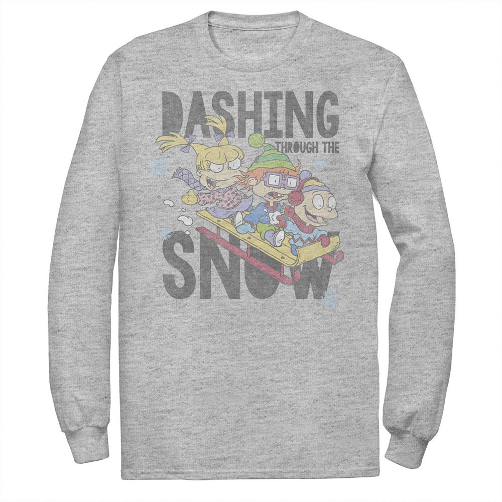 Men's Nickelodeon Rugrats Trio Dashing Through The Snow Sled Long ...