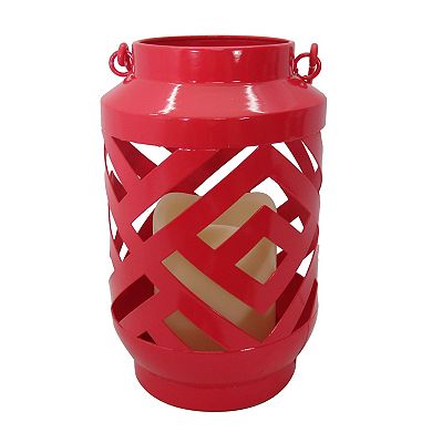 Everyday Decor Red LED Lantern