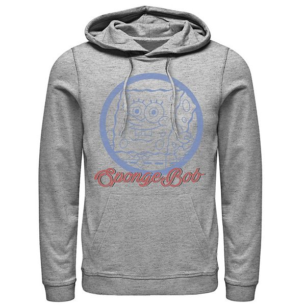 Men's Nickelodeon SpongeBob SquarePants Line Art Cursive Logo Portrait ...