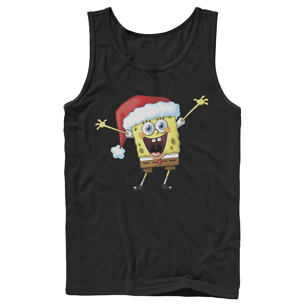 Men's Spongebob Squarepants One Happy Sponge Holiday Tank Top