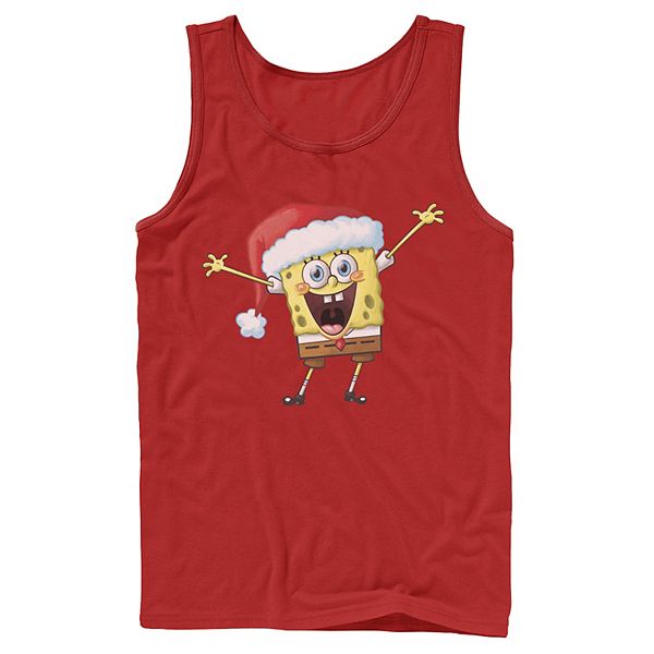 Men's Spongebob Squarepants One Happy Sponge Holiday Tank Top