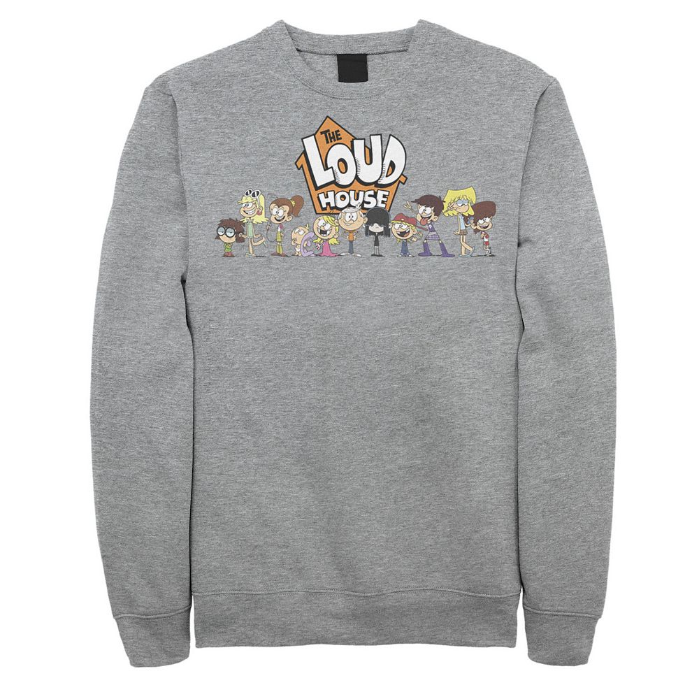 Men's Nickelodeon The Loud House Cast In A Row Logo Fleece