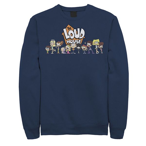 Men's Nickelodeon The Loud House Cast In A Row Logo Fleece