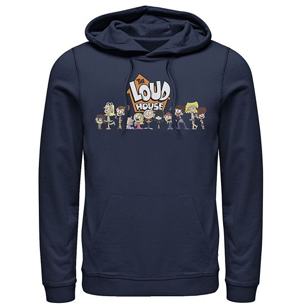 Men's Nickelodeon The Loud House Cast In A Row Logo Graphic Hoodie