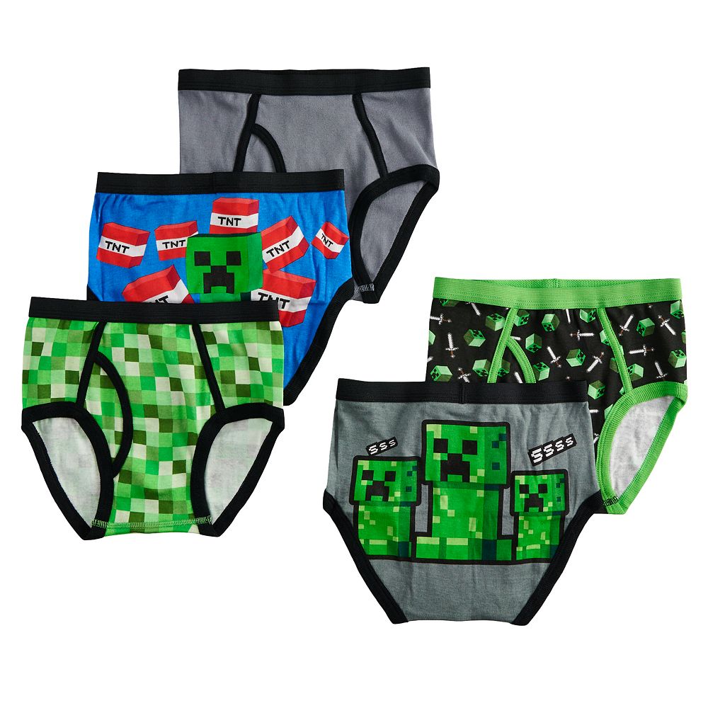 Boys 4-8 Minecraft 5-Pack Briefs