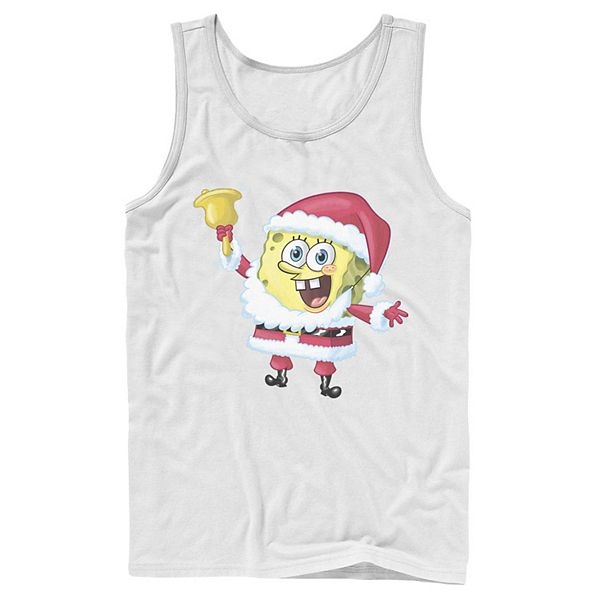 Men's Nickelodeon SpongeBob SquarePants Santa Claus Tank Top