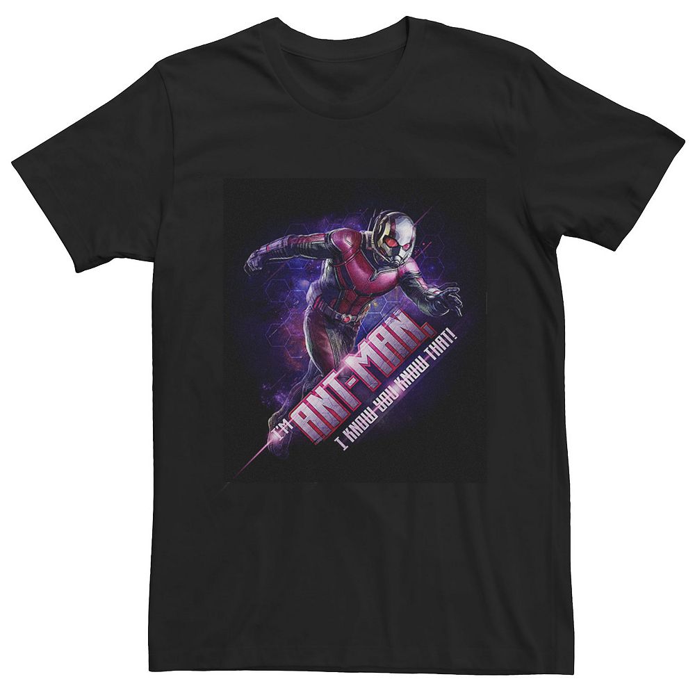 Men's Marvel Avengers Endgame Ant-Man Quote Portrait Graphic Tee