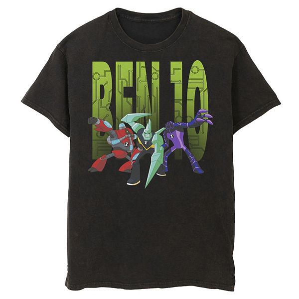 Men's Ben 10 Trio Tech Logo Graphic Tee