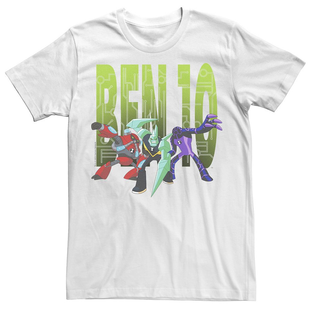 Men's Ben 10 Trio Tech Logo Graphic Tee