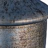 Large Metallic Lidded Trophy Table Decor