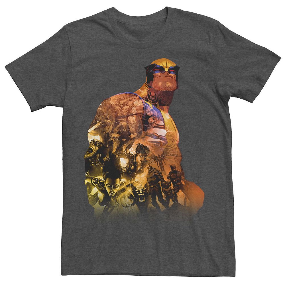 Men's Marvel X-Men Wolverine Group Shot Fill Tee