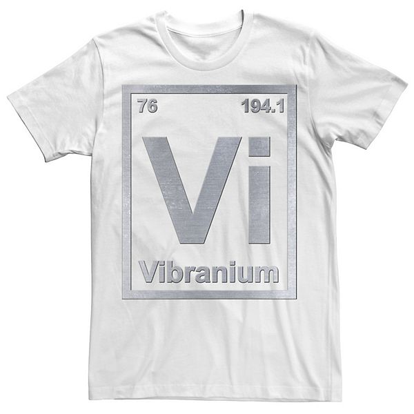 Men's Marvel Periodic Element Vibranium Metal Tee