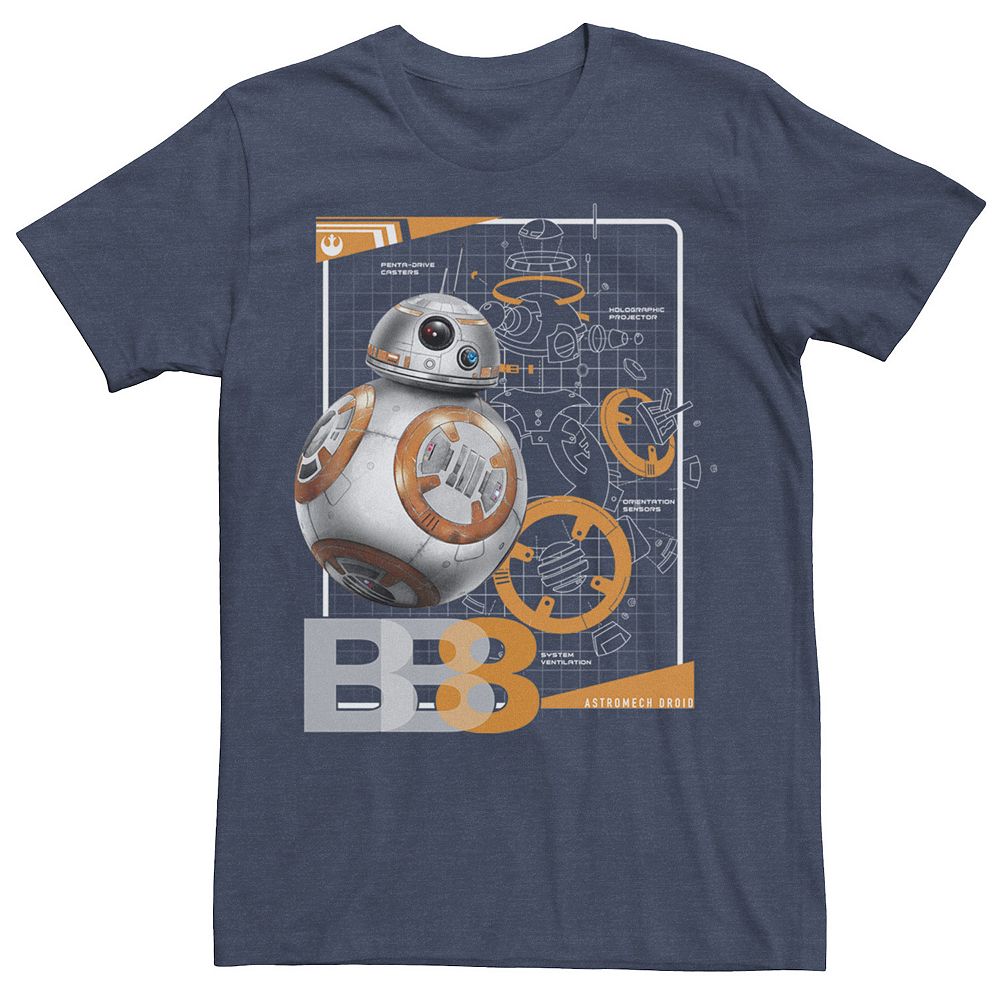 Men's Star Wars BB-8 Astromech Schematic Graphic Tee