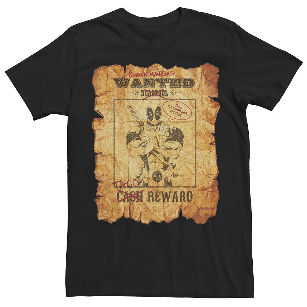 Men's Marvel Deadpool Wanted Poster Tee