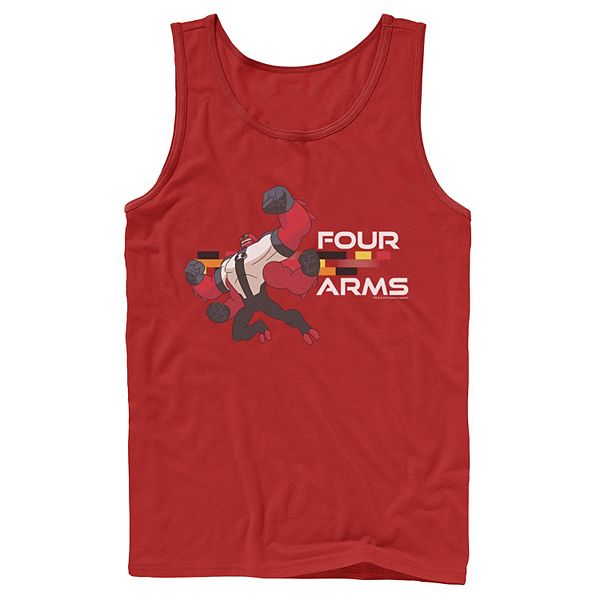 Men's Ben 10 Four Arms Action Pose Tank Top