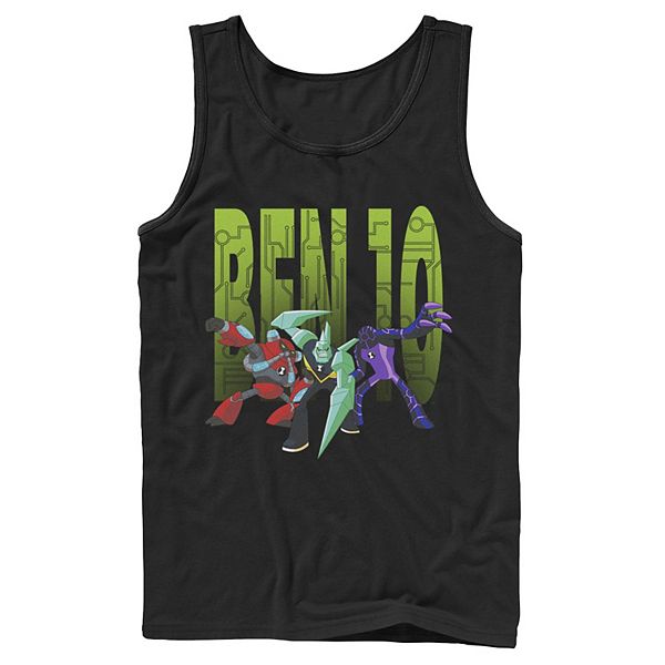 Men's Ben 10 Aliens Digital Trinity Tank Top