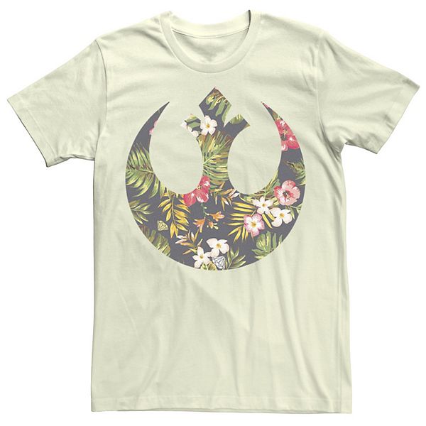 Men's Star Wars Rebel Alliance Crest Floral Fill Graphic Tee