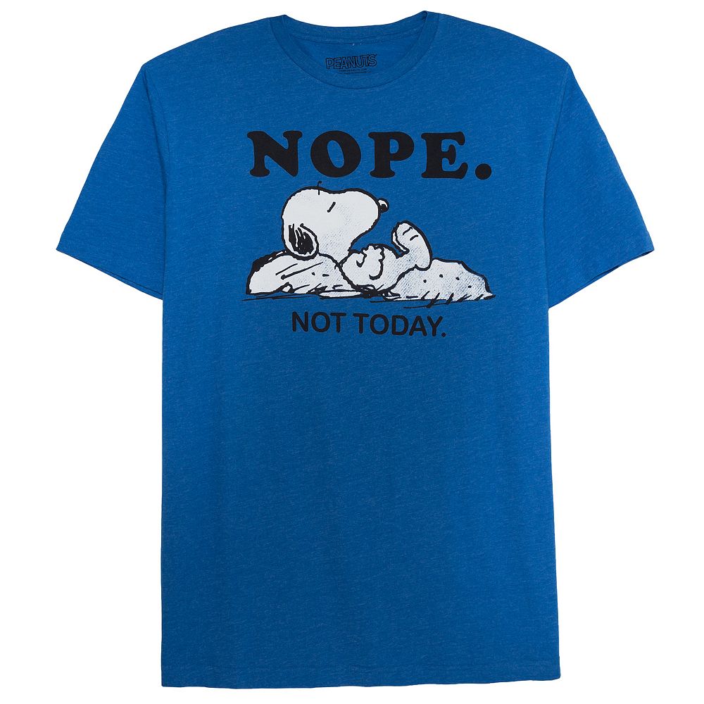 Big & Tall Peanuts Snoopy "Nope Not Today" Graphic Tee