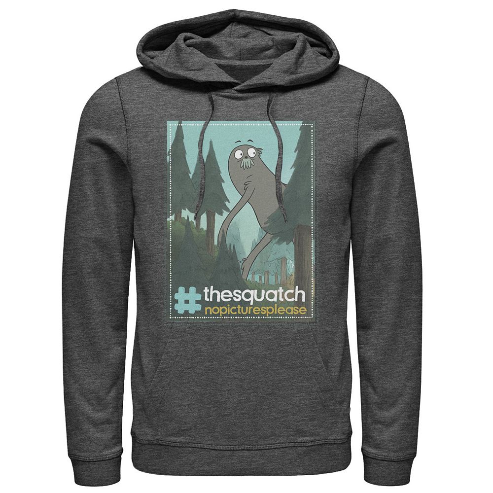 Men's Cartoon Network We Bare Bears Charlie The Squatch Hashtag Hoodie