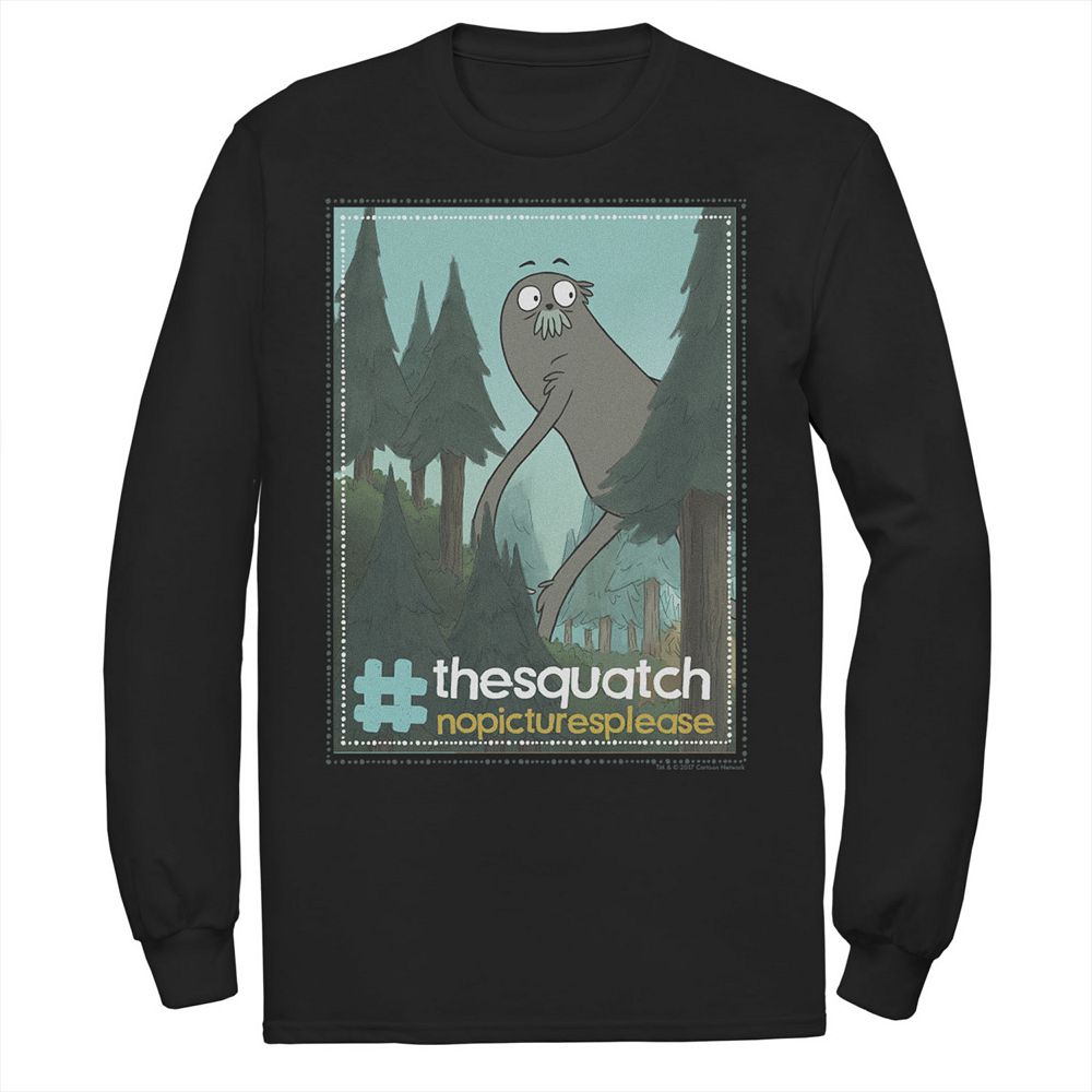 Men's Cartoon Network We Bare Bears Charlie The Squatch Hashtag Long ...