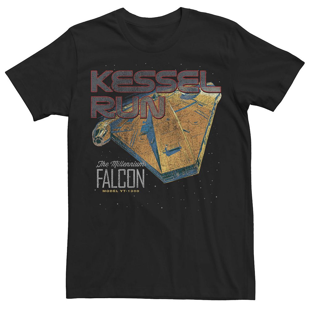 Men's Star Wars Millennium Falcon Kessel Run Poster Tee