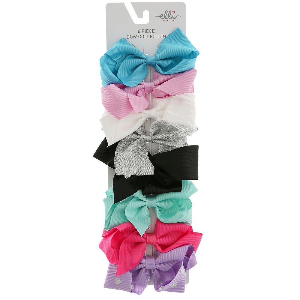 Girls Elli by Capelli 8-Piece Bow Collection
