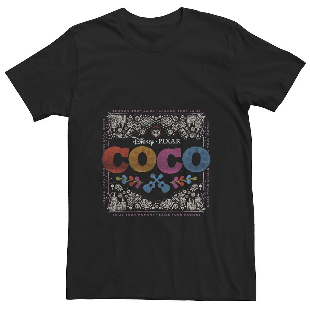 Disney / Pixar's Coco Men's Colorful Square Floral Miguel Tee