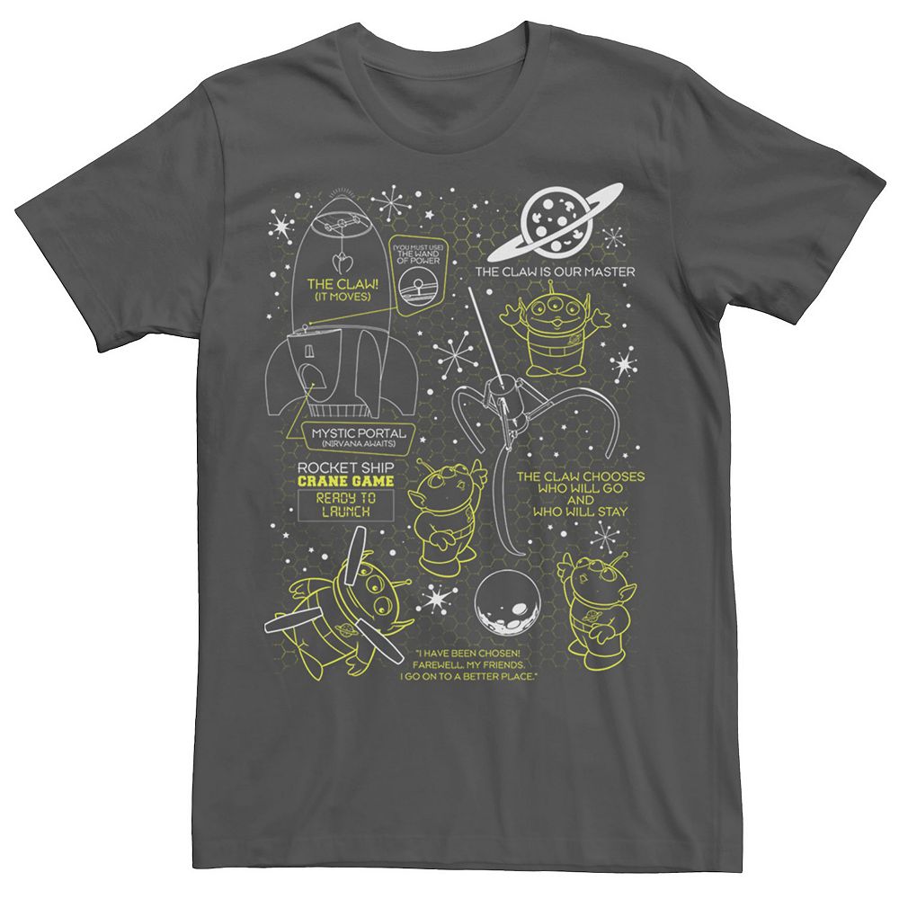 Disney / Pixar's Toy Story Aliens Men's Claw Master Map Tee