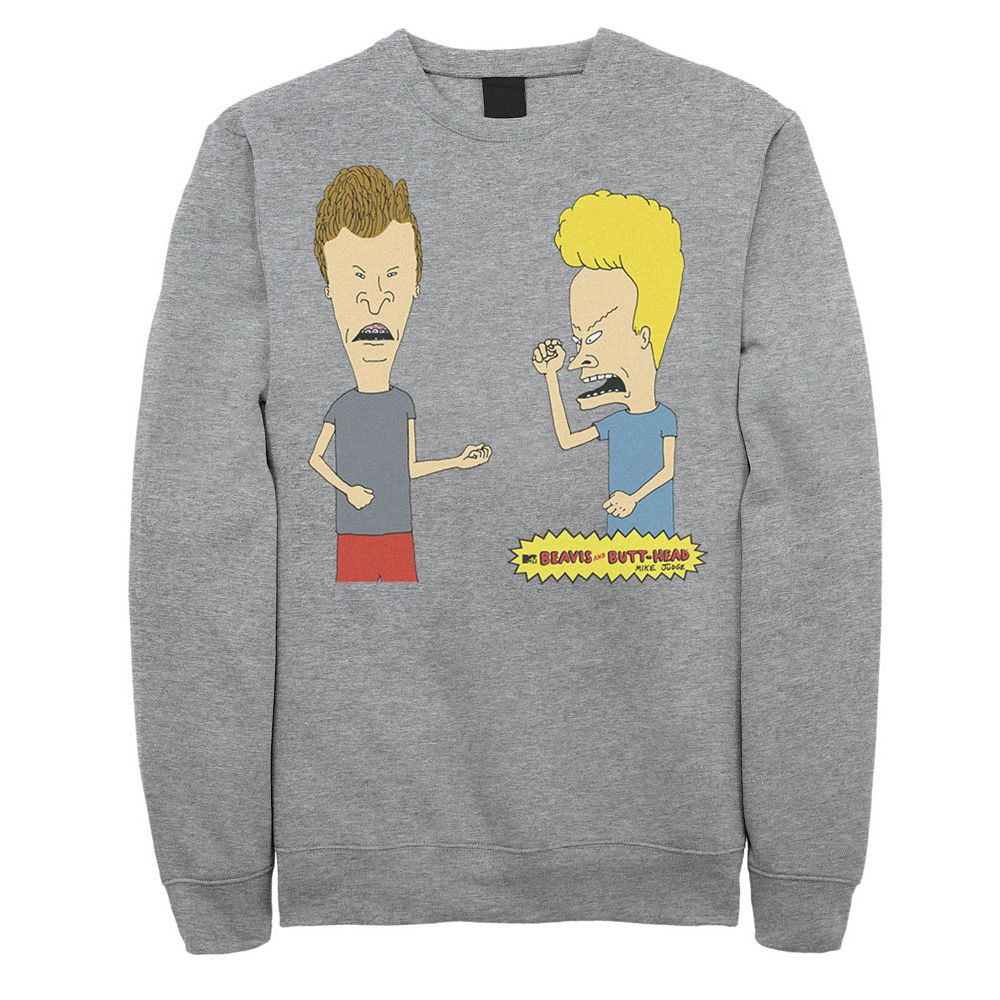 Men's Beavis And Butthead Air Guitar Portrait Fleece