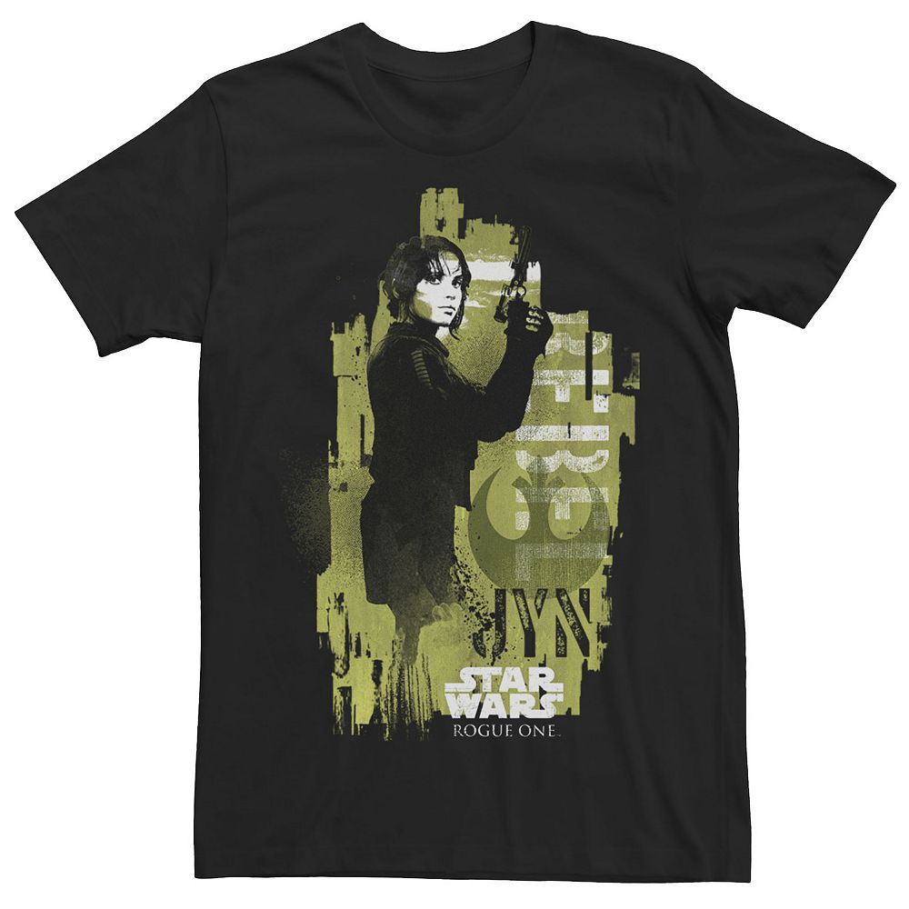 Men's Star Wars Rogue One Jyn Erso Stencil Portrait Tee