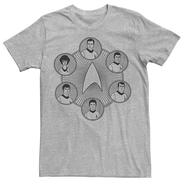 Men's Star Trek Animated Series Character Line Art Tee