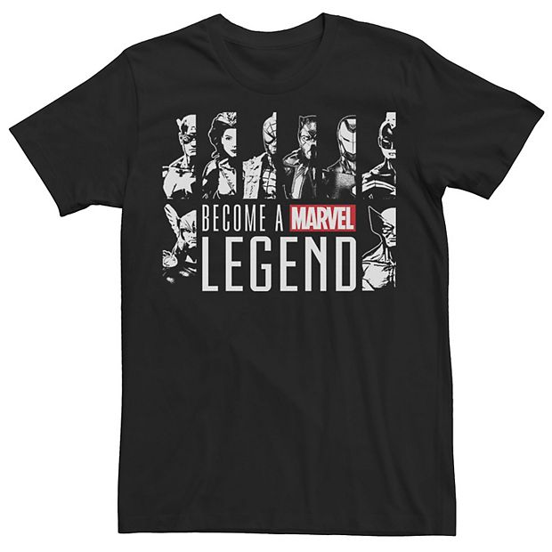 Men s Marvel Legends Series Become A Marvel Legend Hero Profiles Tee