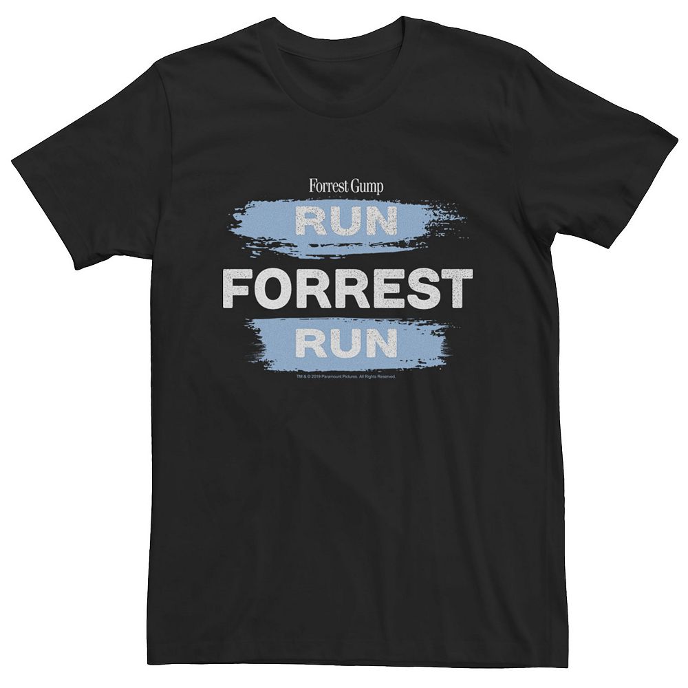 Men's Forrest Gump Run Forrest Run Paint Swipe Tee