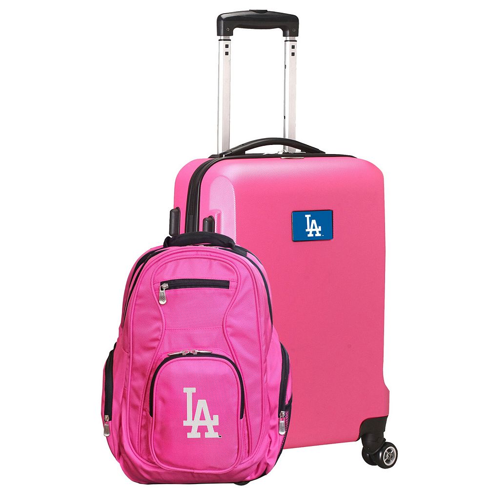 Los Angeles Dodgers Deluxe Wheeled Carry-On Luggage & Backpack Set