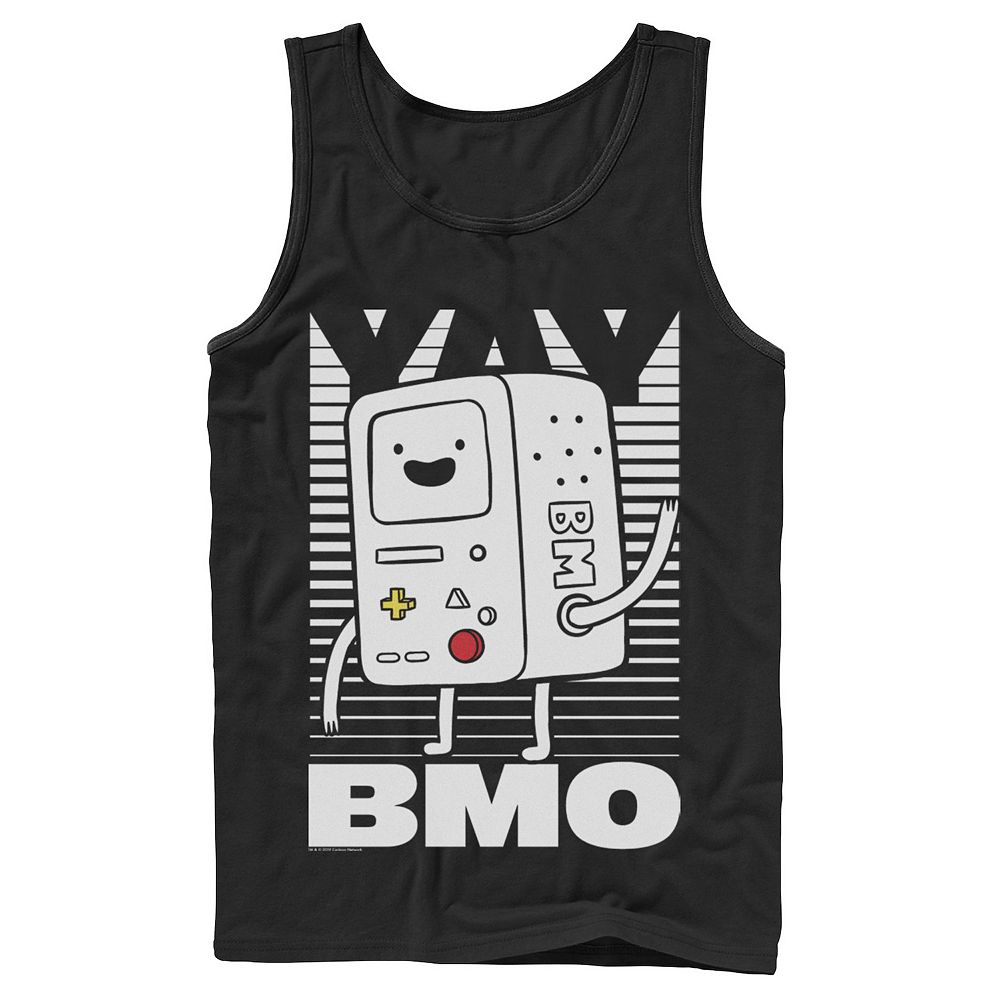 Men's Cartoon Network Adventure Time BMO Wave Halftone Fade Tank Top