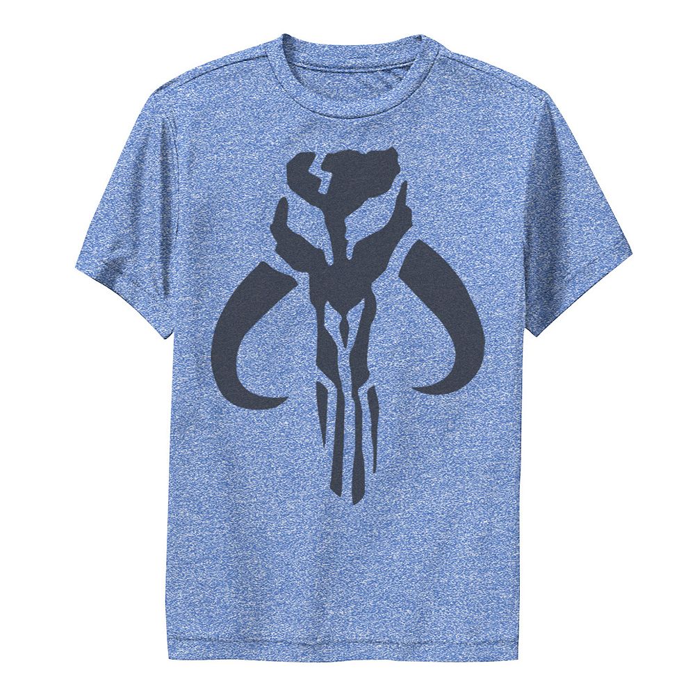 Boys 8-20 Star Wars The Mandalorian Mythosaur Skull Logo Performance ...