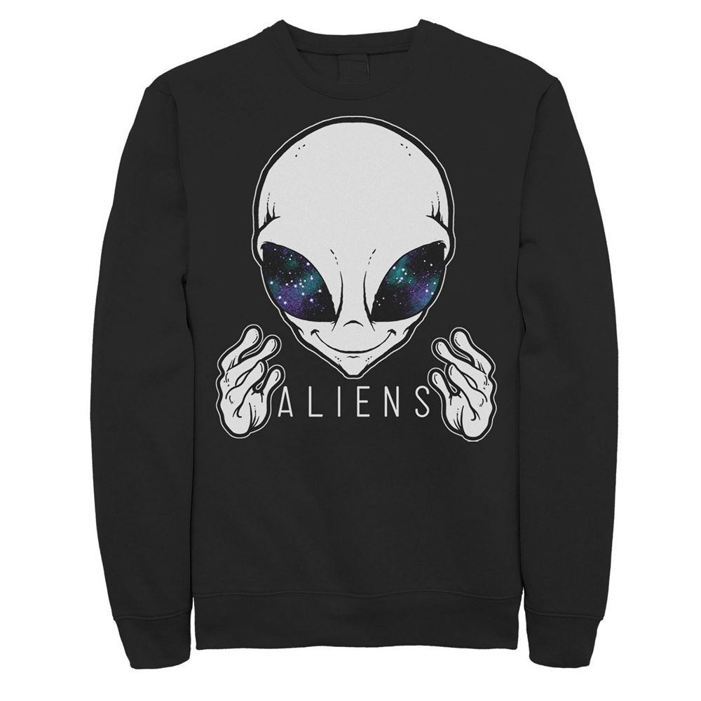 Men's Alien Space Eyes Come Here Sweatshirt