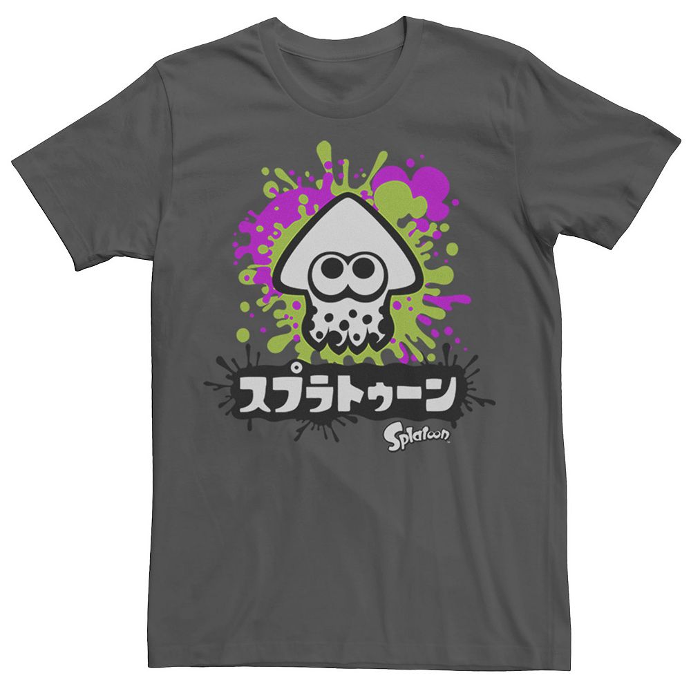 Men's Nintendo Splatoon Inkling Text Splatter Graphic Tee