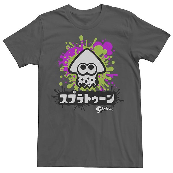 Men's Nintendo Splatoon Inkling Text Splatter Graphic Tee