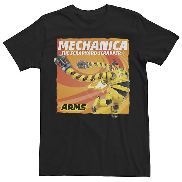 Men's Arms Mechanica The Scrapyard Scrapper Poster Graphic Tee