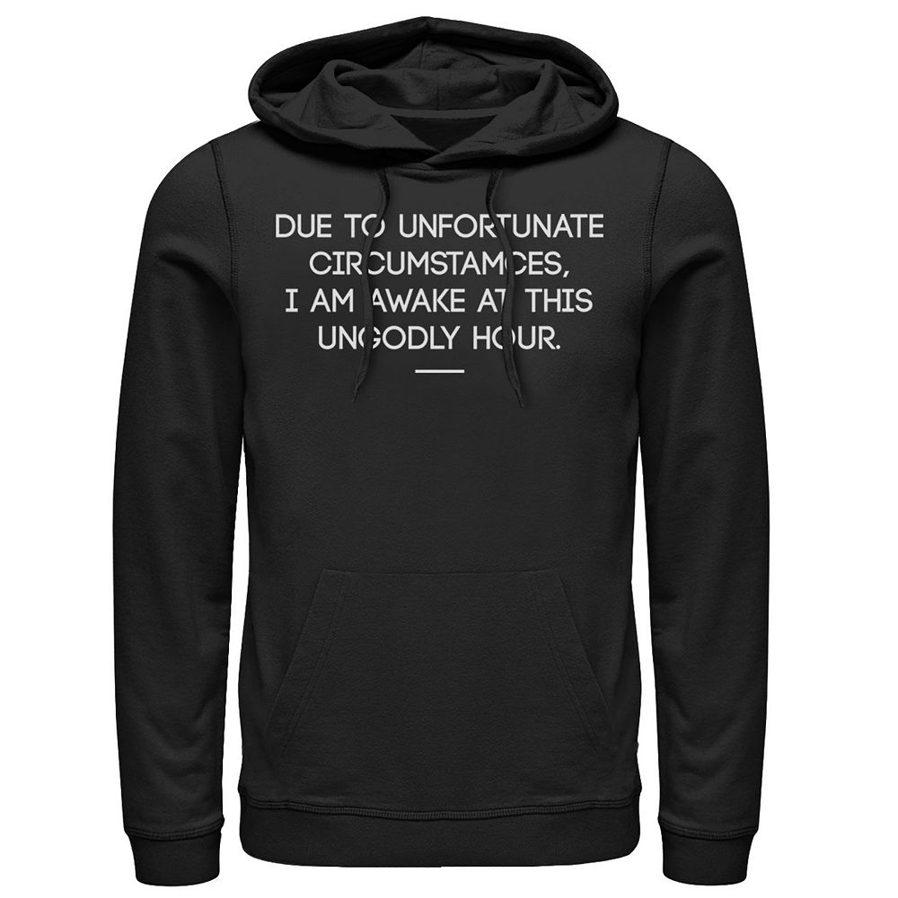 Men's "I Am Awake" Graphic Text Hoodie