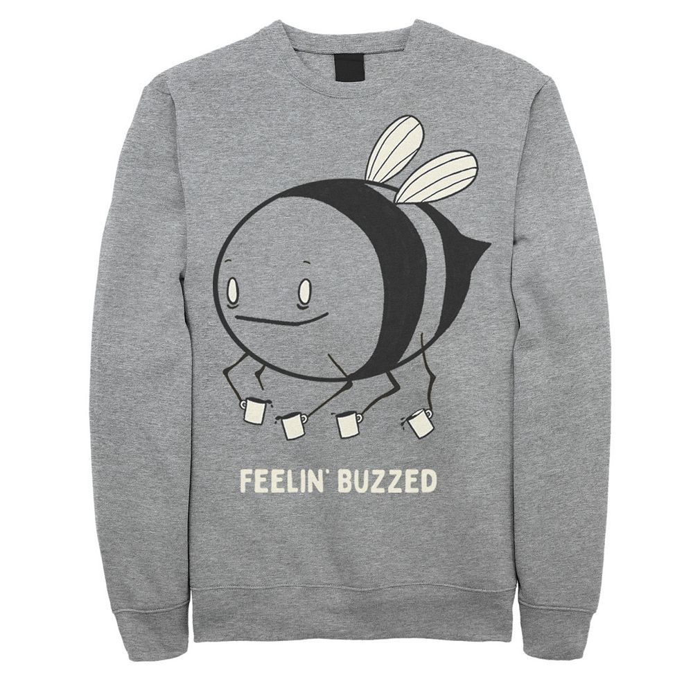 Men's Feelin' Buzzed Coffee Bee Fleece Pullover