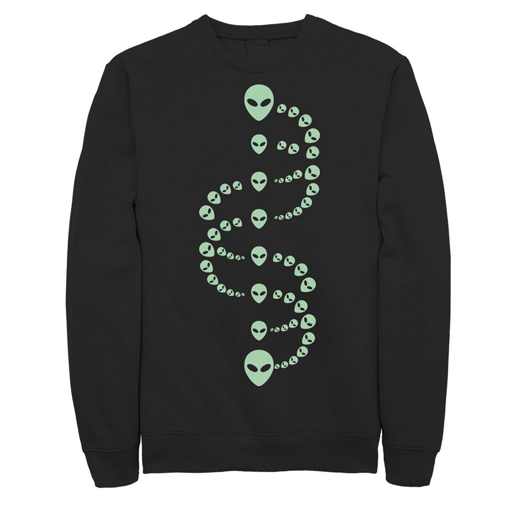 Men's Alien Head Shot Collage Fleece