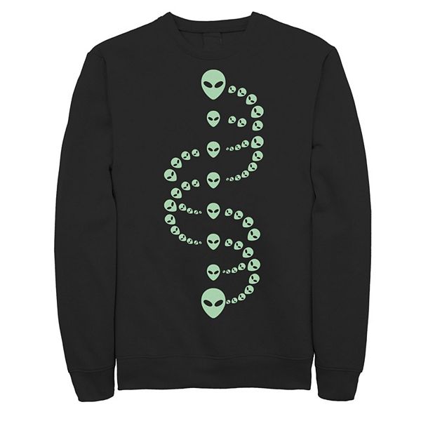 Men's Alien Head Shot Collage Fleece