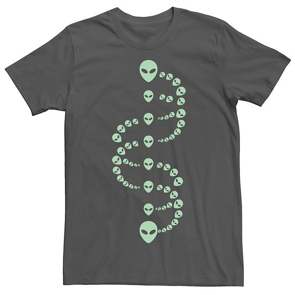 Men's Alien Head Shot Collage Graphic Tee