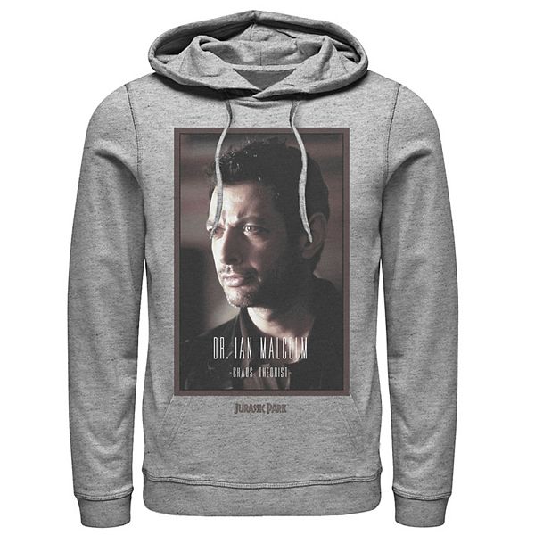 Mens Jurassic Park Dr Ian Malcolm Chaos Theorist Pullover Hoodie