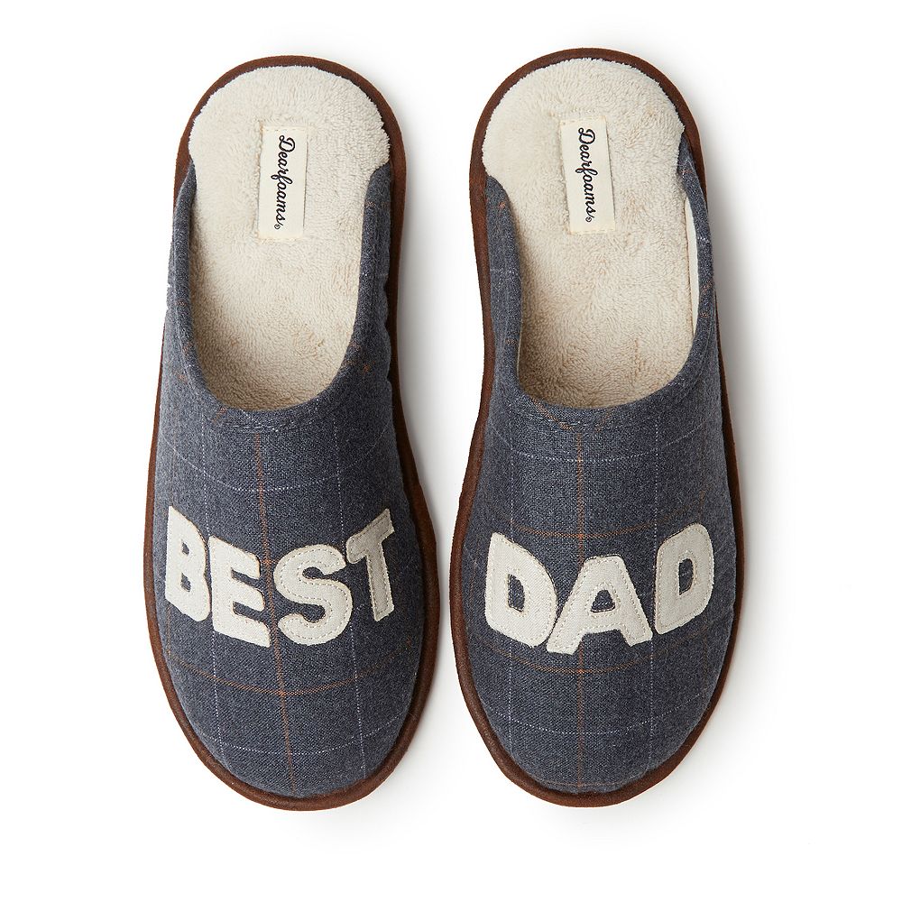 Men's Dearfoams Dad Joke Scuff Slippers