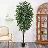 nearly natural 7-ft. Silk Ficus Tree