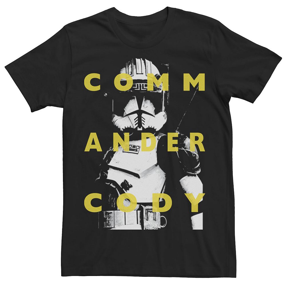 Men's Star Wars: Clone Wars Commander Cody Text Overlay Tee